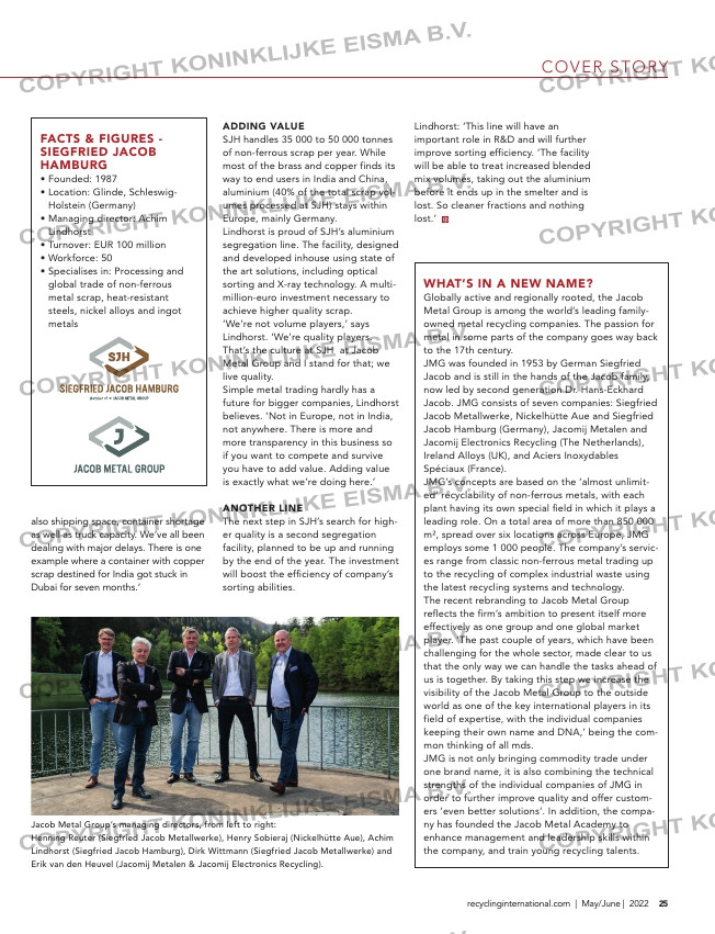 Recycling International May issue | 2022 - pag. 25 • Recycling Magazine ...