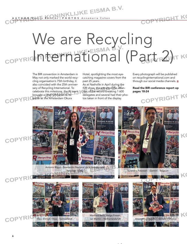 Recycling International - July/August issue 2023 - pag. 6 • Recycling ...